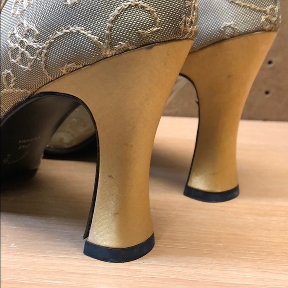 Valerie Stevens | Shoes | Valerie Stevens Sheer Fabric Heels Sz 7m ...
